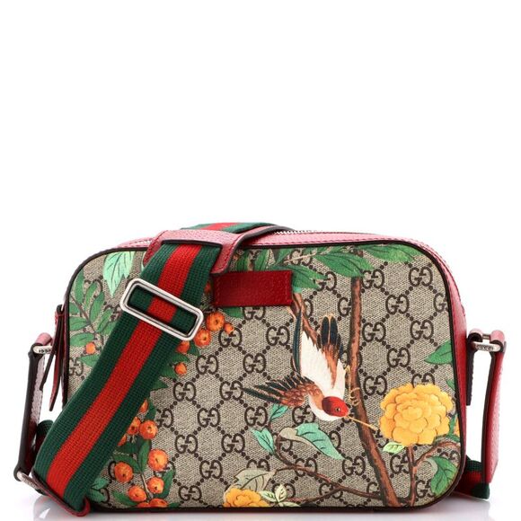 Gucci | Bags | Gucci Camera Shoulder Bag Tian Print Gg Coated Canvas ...